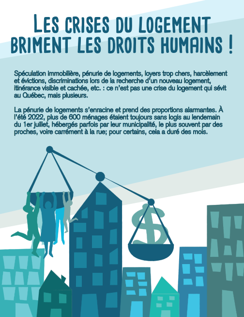 Dépliant - Les crises du logement briment les droits humains ! - FRAPRU Dépliant - Les crises du logement briment les droits humains ! - FRAPRU
